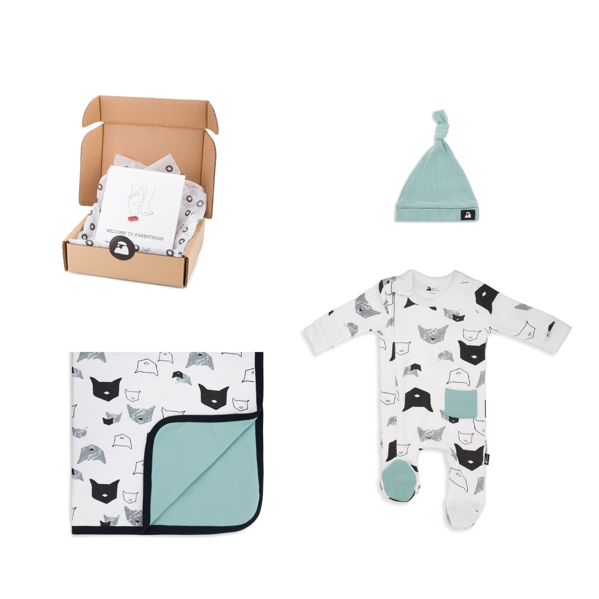 Welcome Baby Gift Box - Milky Cat – Beck & Doodle